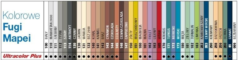 MAPEI Fuga ULTRACOLOR PLUS kolory wg palety (5 kg) - MAPEI